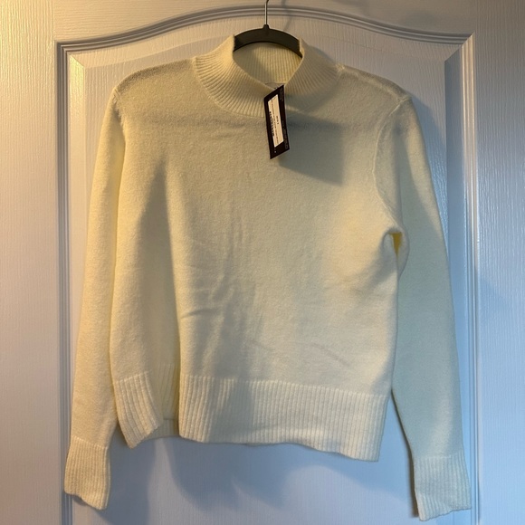 Becool | Sweaters | Becool Cream Mock Neck Sweater Size Sm New With Tag ...